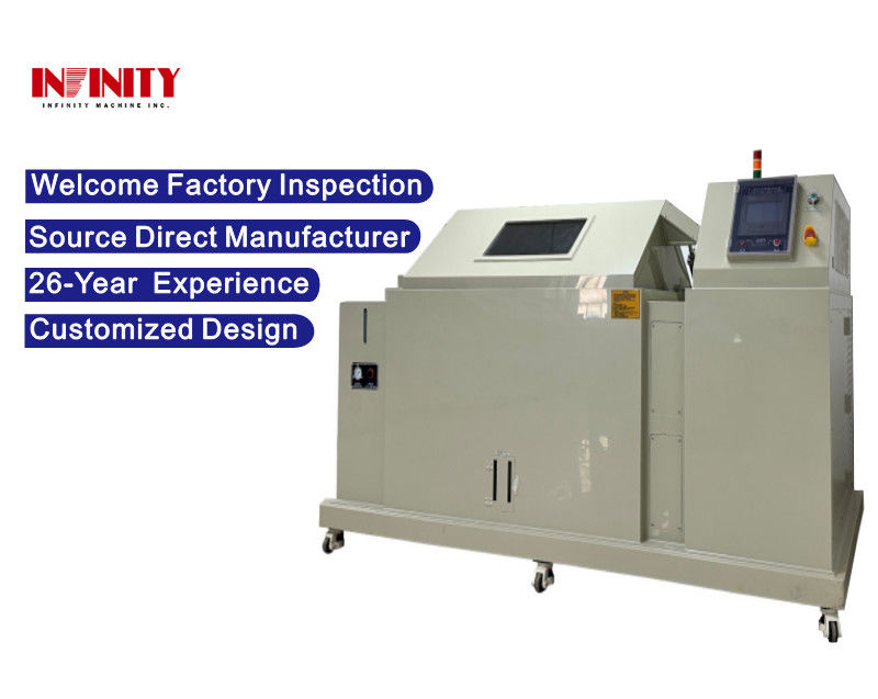 Humidity Deviation ±2%R.H Salt Fog Spray Test Chamber For Neutral Salt ...